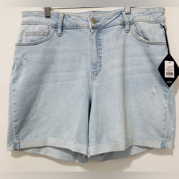Ava & Viv | Shorts | Ava Viv Highrise Blue Jean Shorts Rough Edge Mild ...